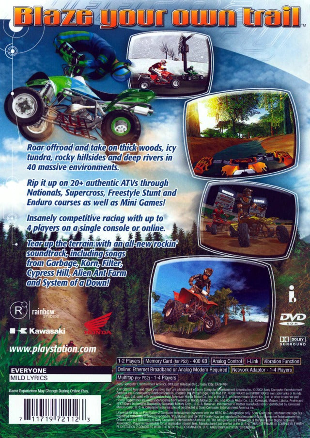 atv freestyle ps2
