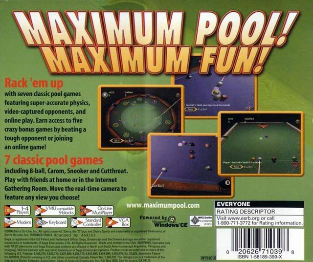 Maximum Pool (Dreamcast) – The Nerdporium