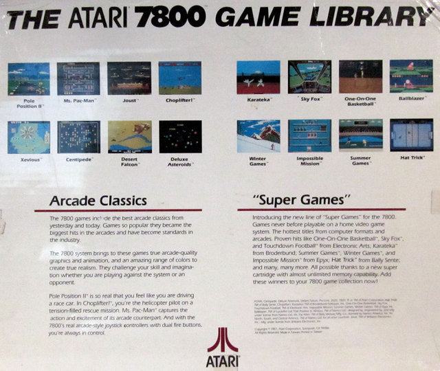 Atari 7800 System – The Nerdporium