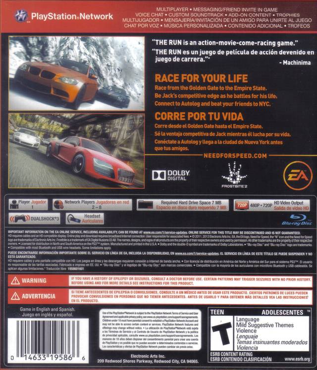 Need for Speed: The Run (PS3 Greatest Hits) – The Nerdporium
