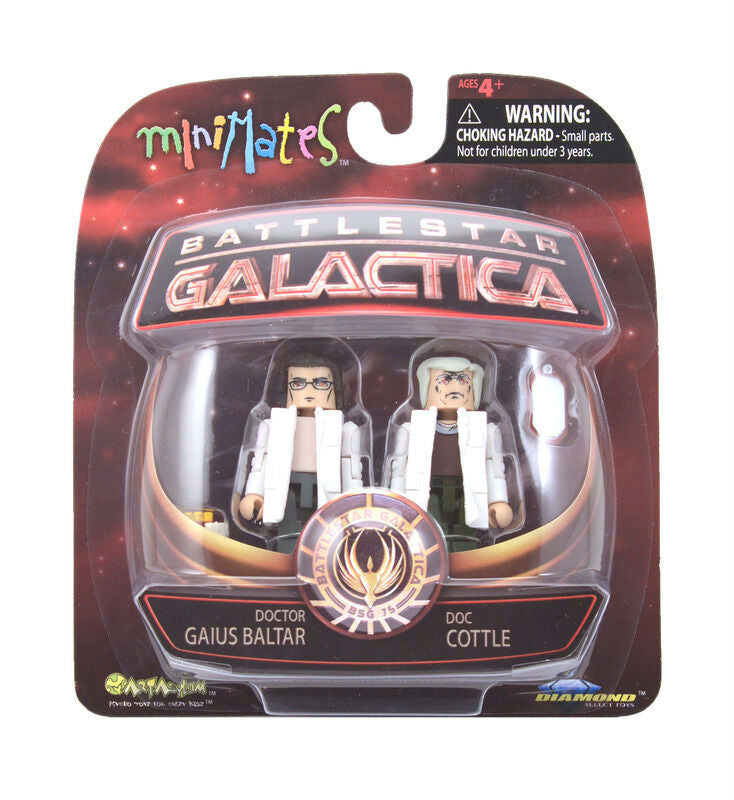 Minimates Battlestar Galactica Gaius & Dr. Cottle Minifigure 2-Pack (D ...