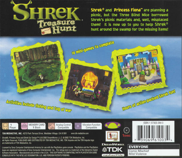 Shrek Treasure Hunt (PS1) – The Nerdporium