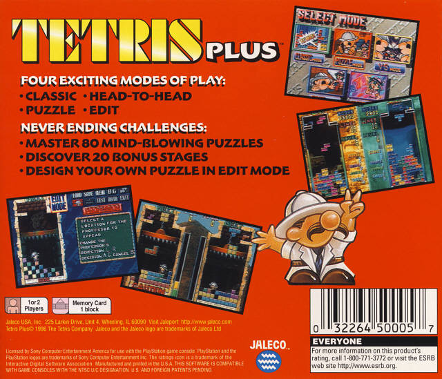 Tetris Plus (PS1 Greatest Hits) – The Nerdporium